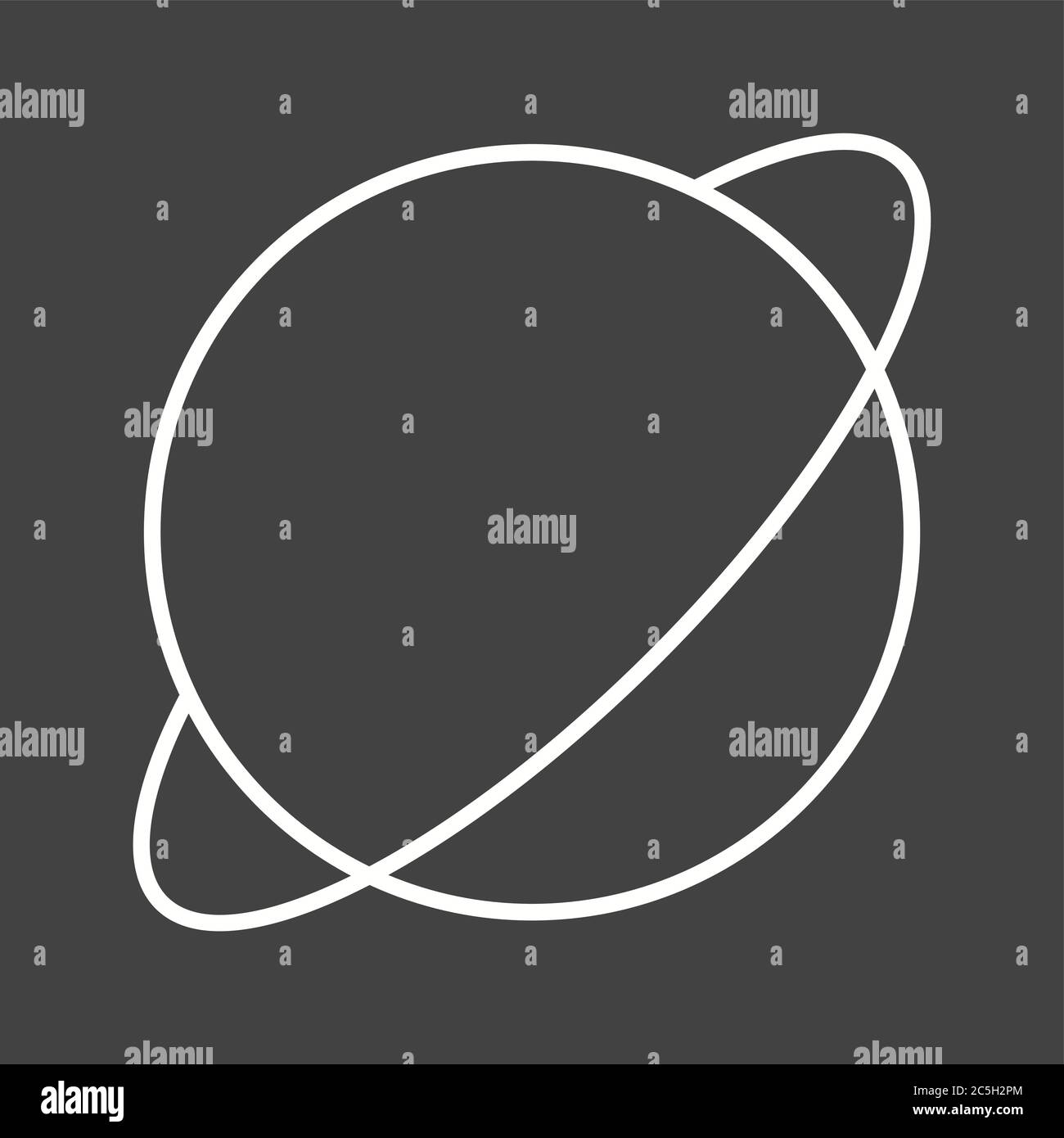 Unique Saturn Vector Line Icon Stock Vector Image & Art - Alamy