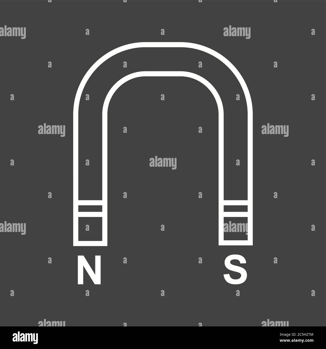 Unique Magnet Vector Line Icon Stock Vector Image & Art - Alamy