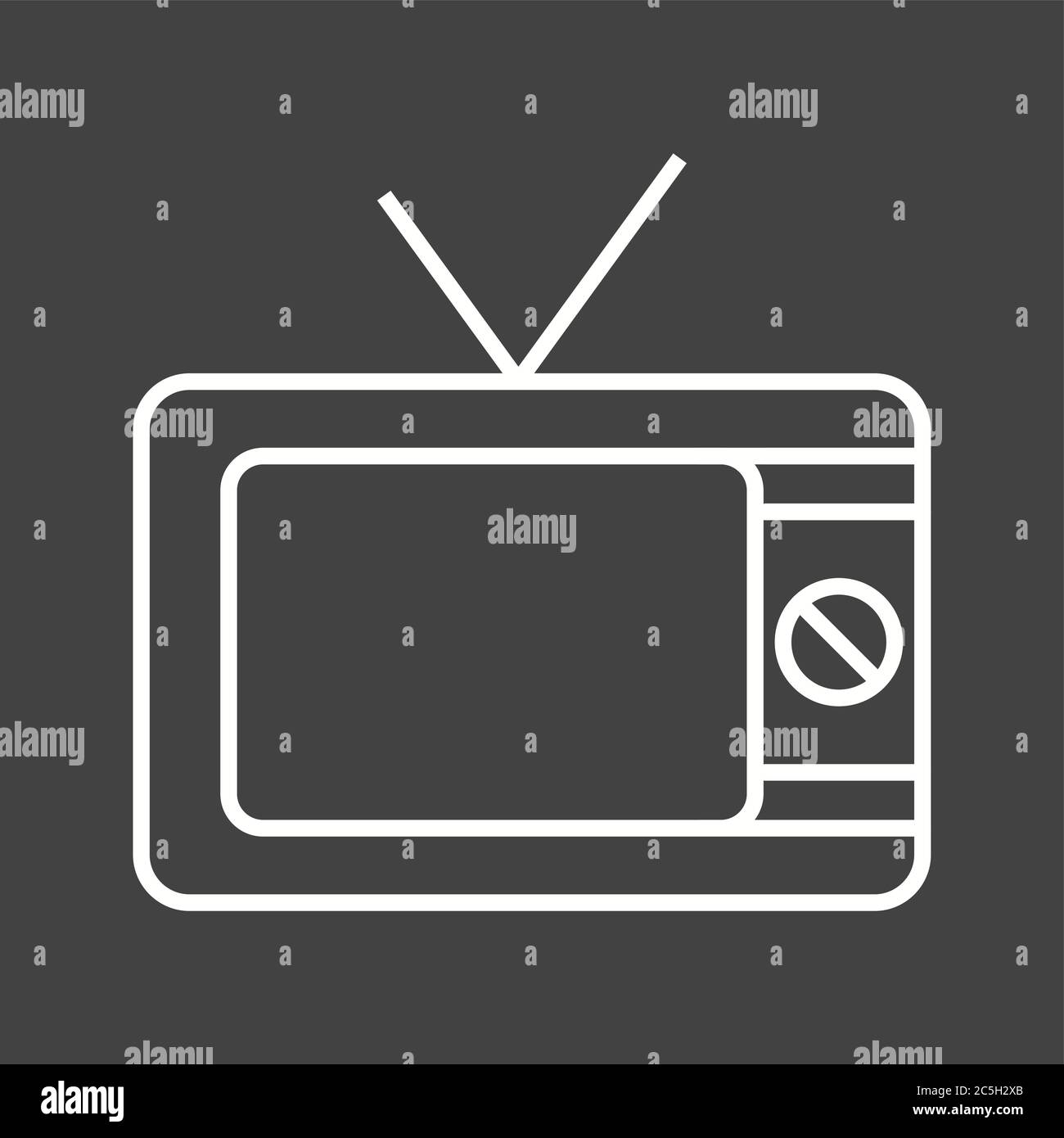 Unique Television Vector Line Icon Stock Vector Image & Art - Alamy