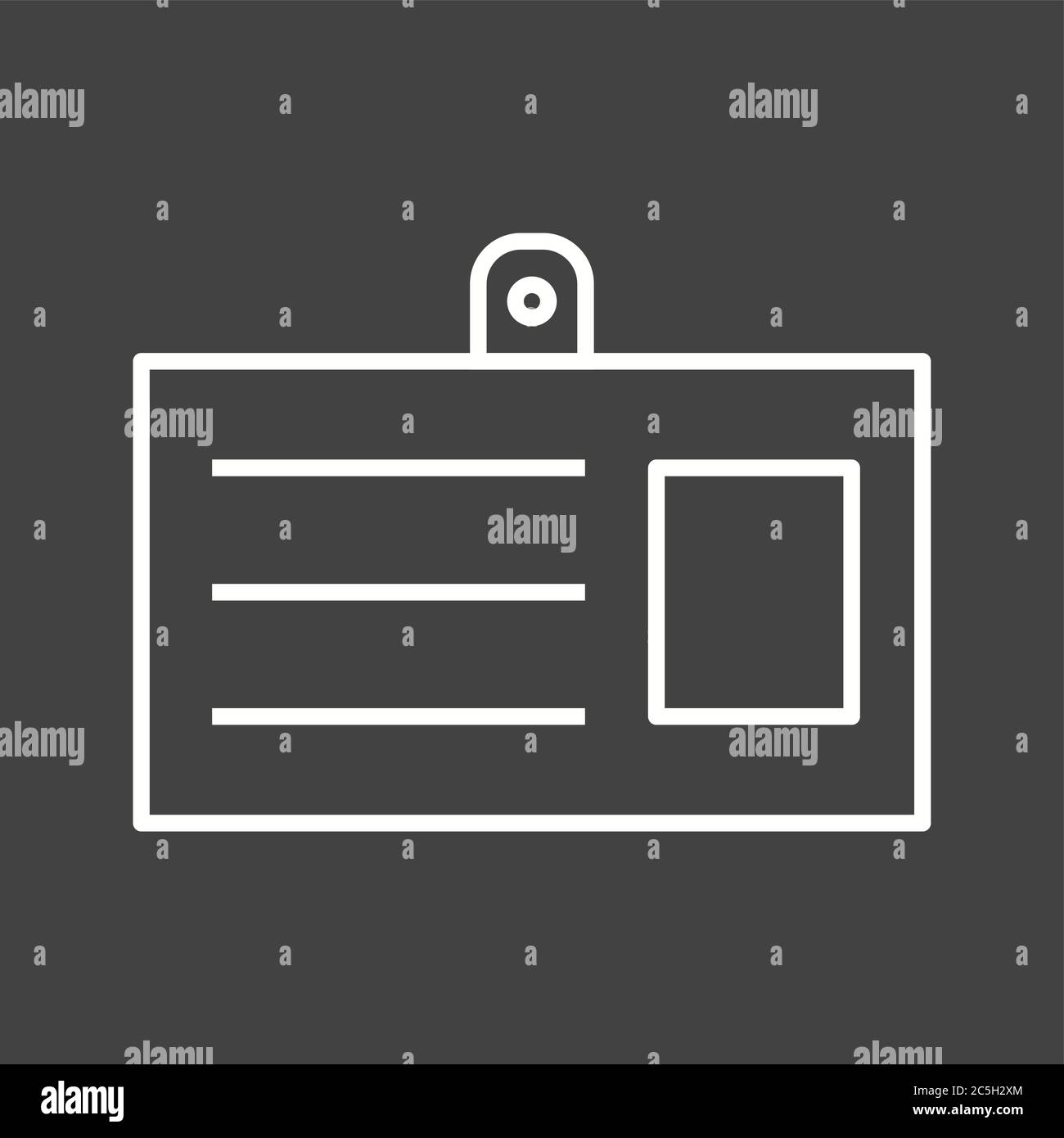 Unique Pass Card Vector Line Icon Stock Vector Image & Art - Alamy