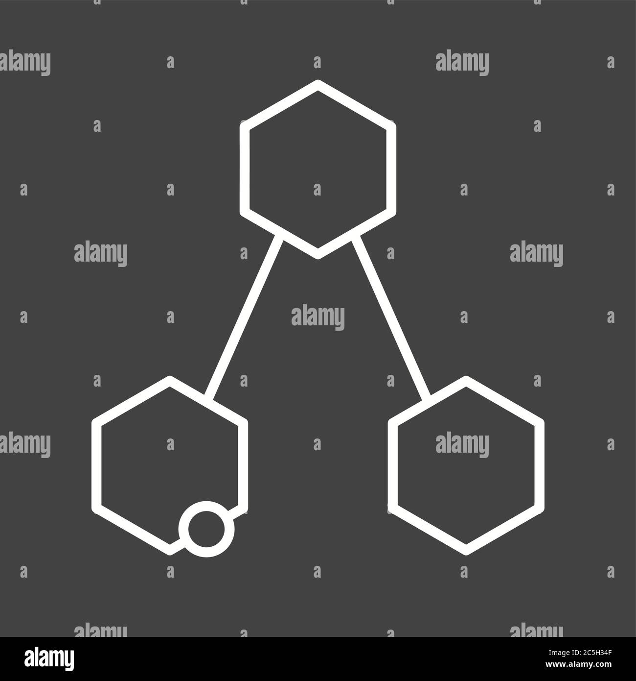 Unique Chemical Structure II Vector Line Icon Stock Vector Image & Art ...