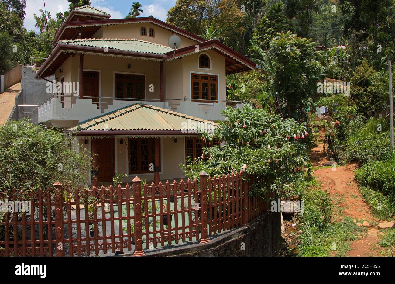 Residential house in Kandy on Sri Lanka,Asia Stock Photo - Alamy