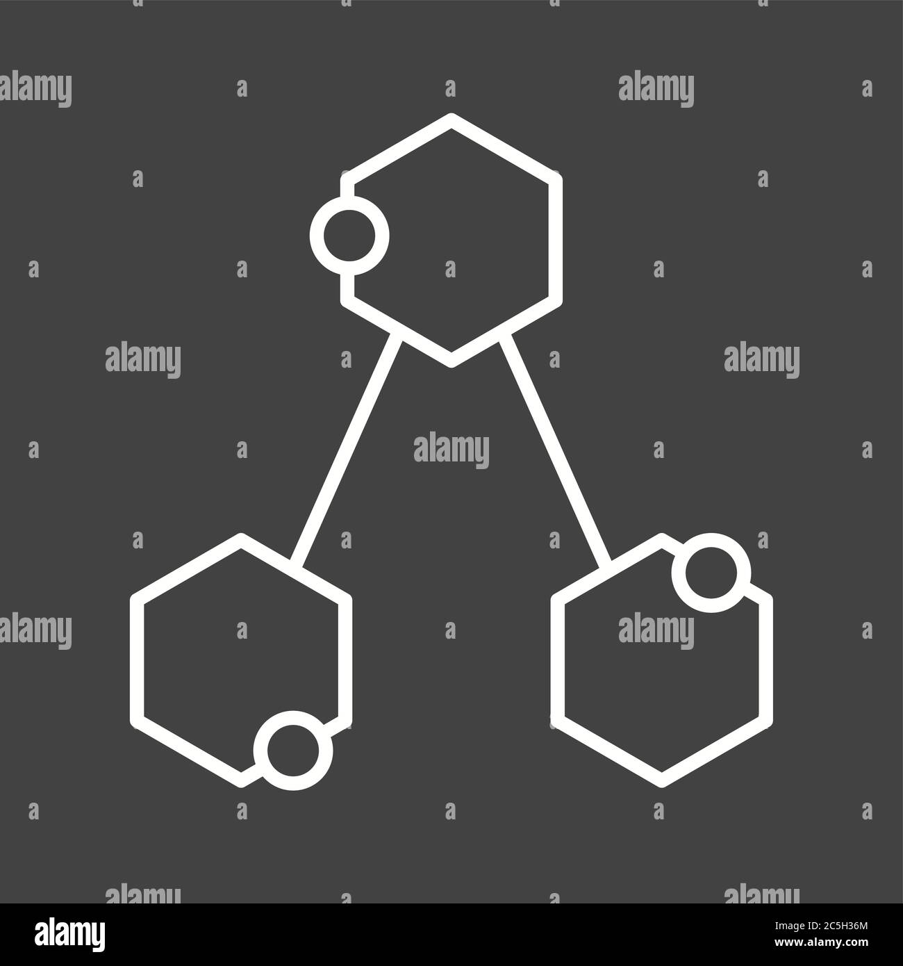 Unique Chemical Structure Vector Line Icon Stock Vector Image & Art - Alamy