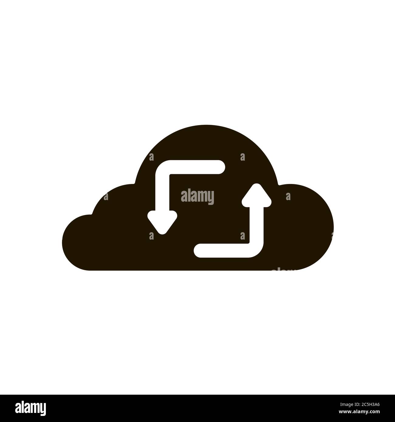 Cloud for data exchange icon in trendy flat style isolated. Eps 10 ...