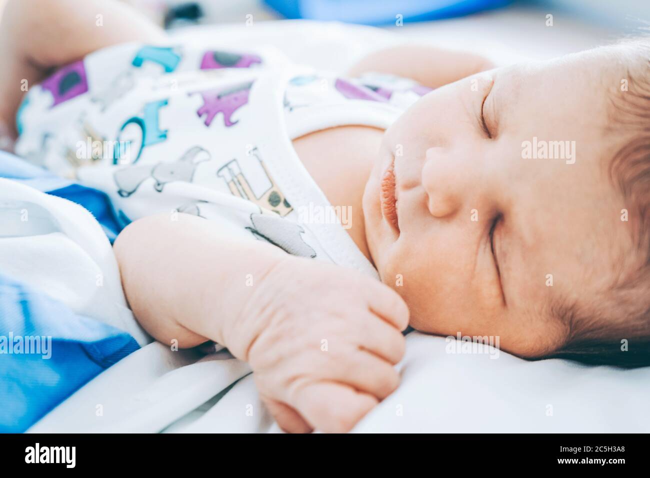 Lovely real image of a new born in her first day of life Stock Photo ...