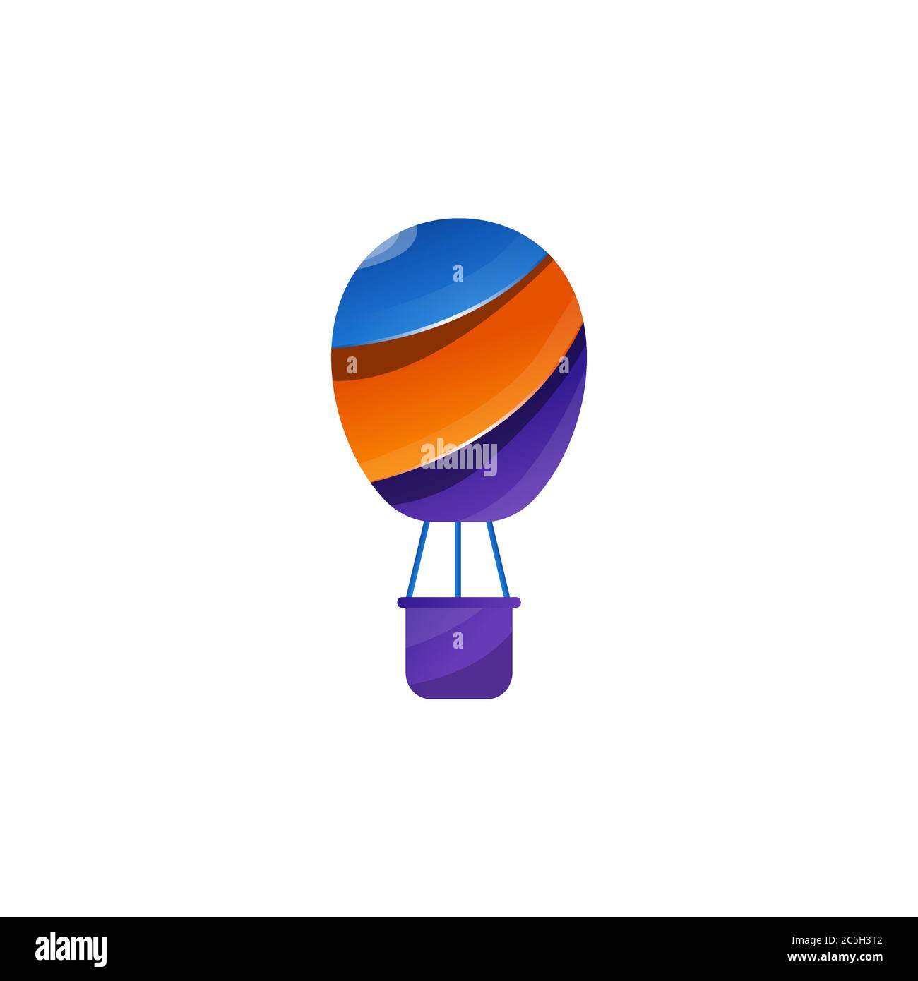 air ballon colorful vector design template illustration Stock Vector ...