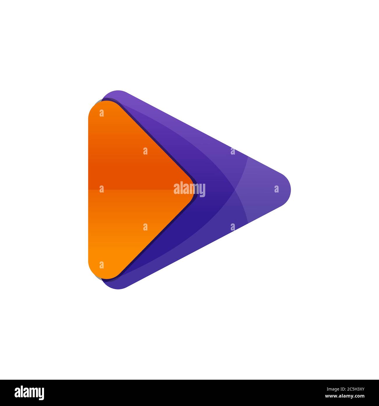 play button colorful vector design template illustration Stock Vector ...