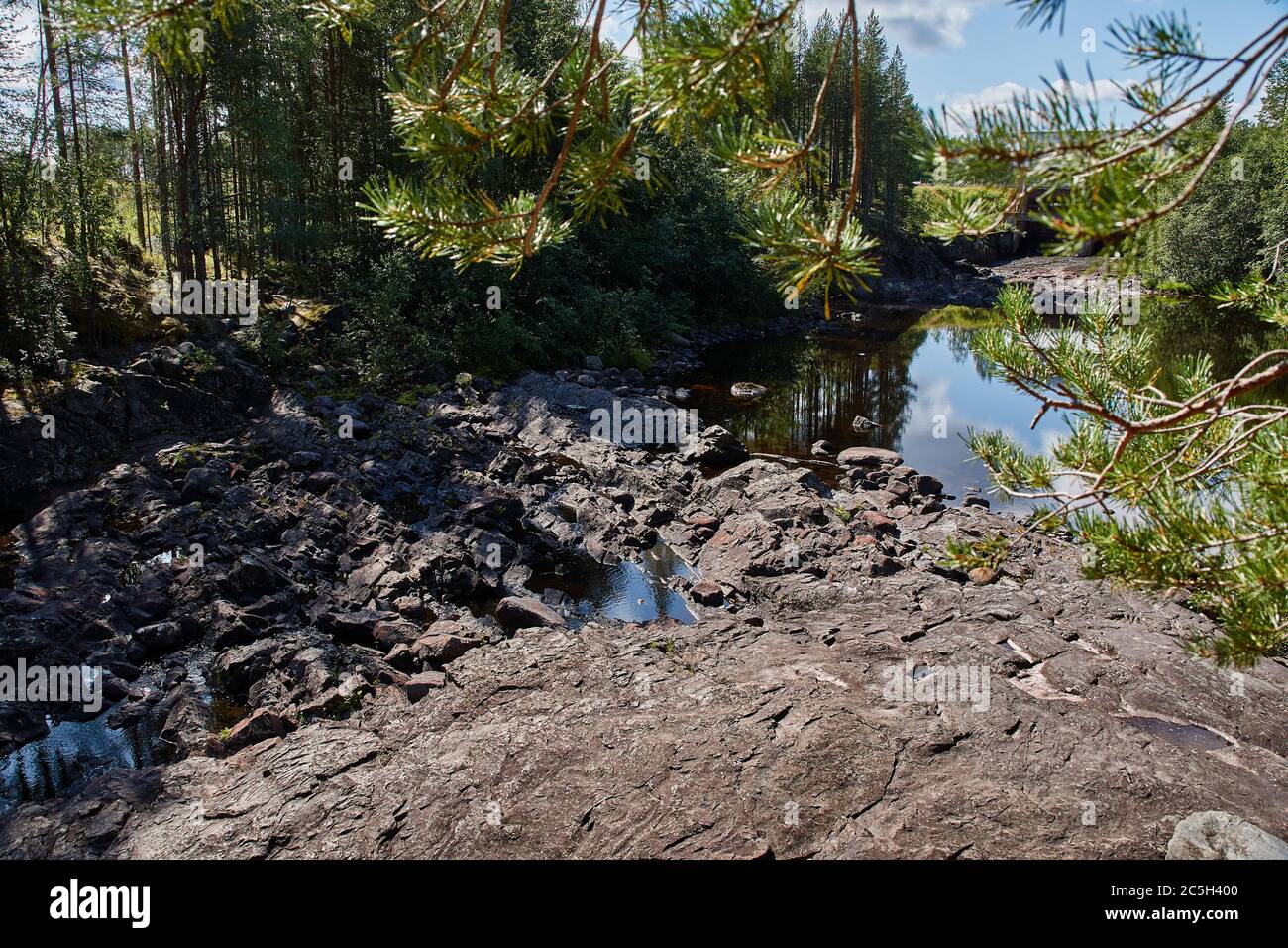 An ancient non-active volcano 2 billion years old. You can see the vent ...