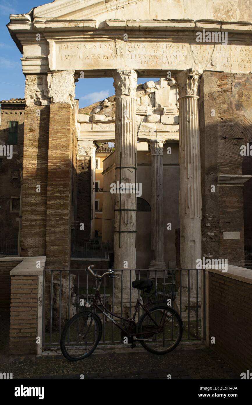 historic portico d'ottavia in the ghetto of Rome Stock Photo - Alamy