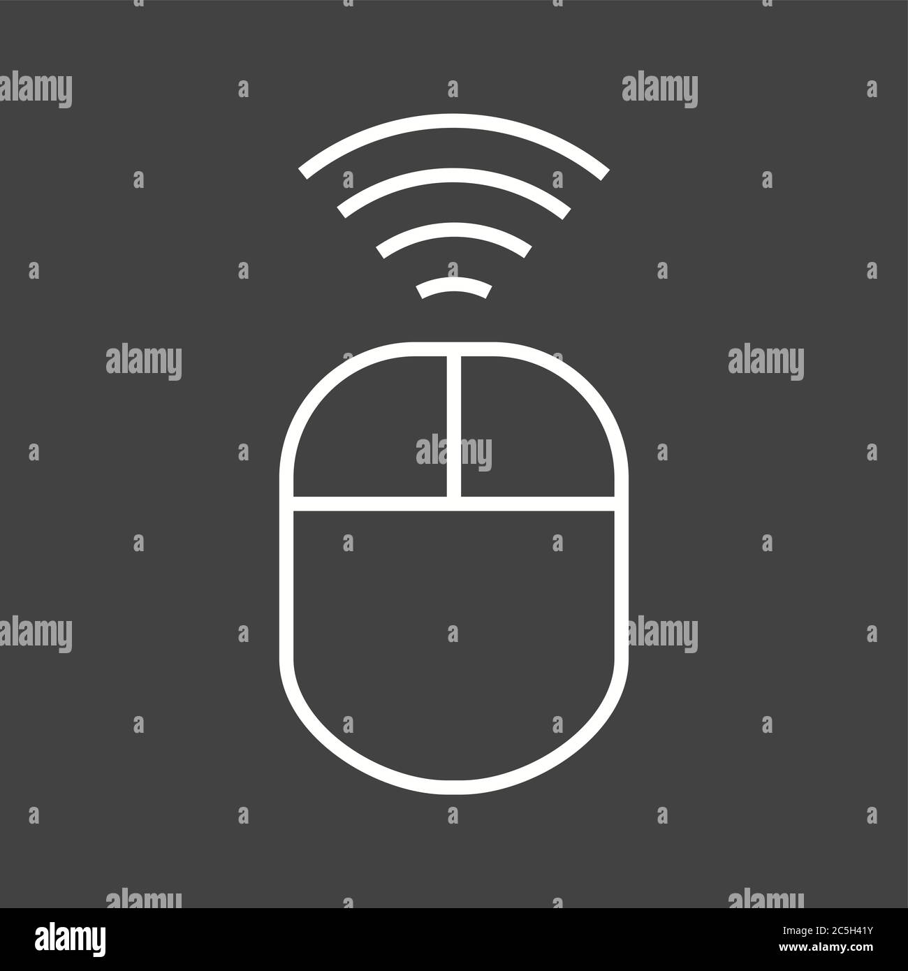 Unique Wireless Input Device Vector Line Icon Stock Vector Image & Art ...