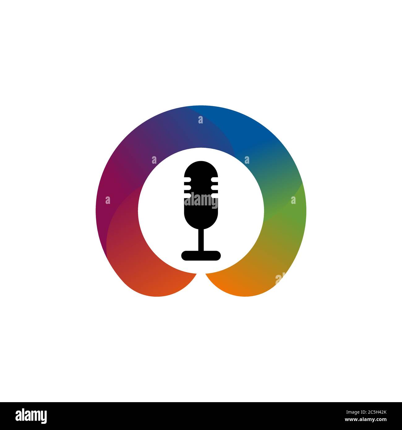 microphone colorful vector design template illustration Stock Vector ...