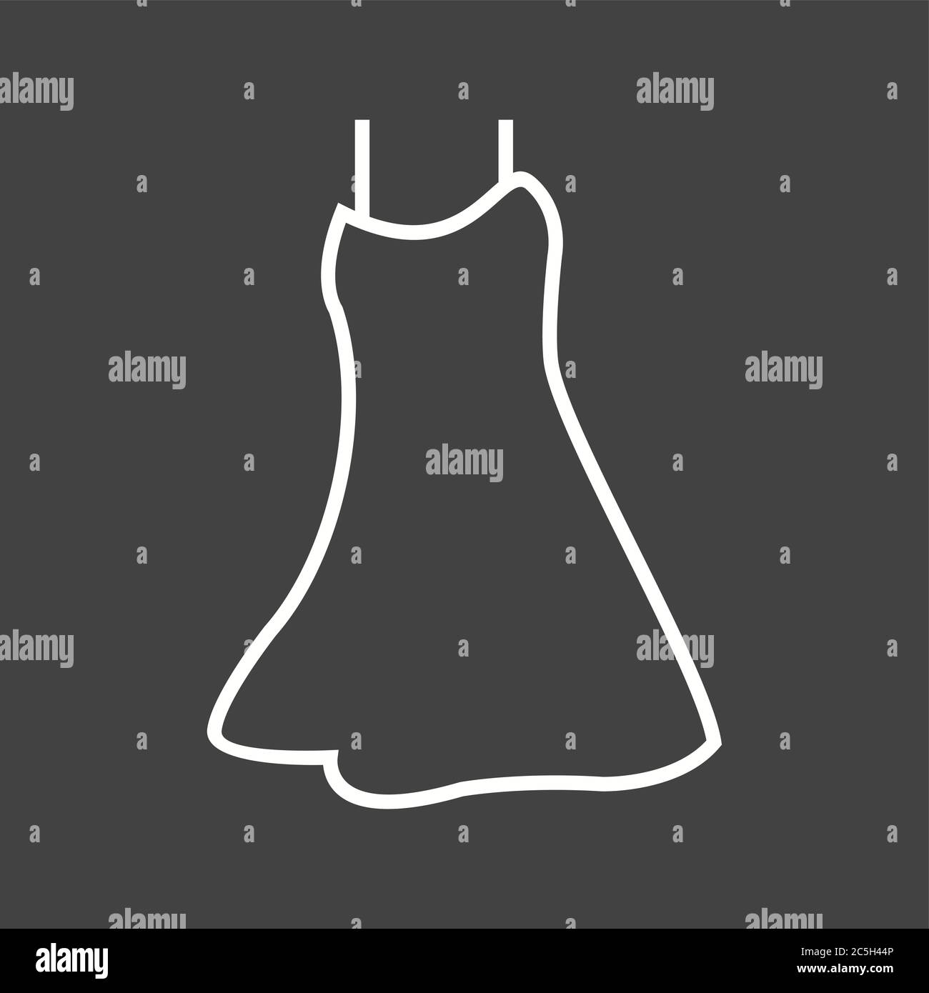 Unique Night Dress Vector Line Icon Stock Vector Image & Art - Alamy