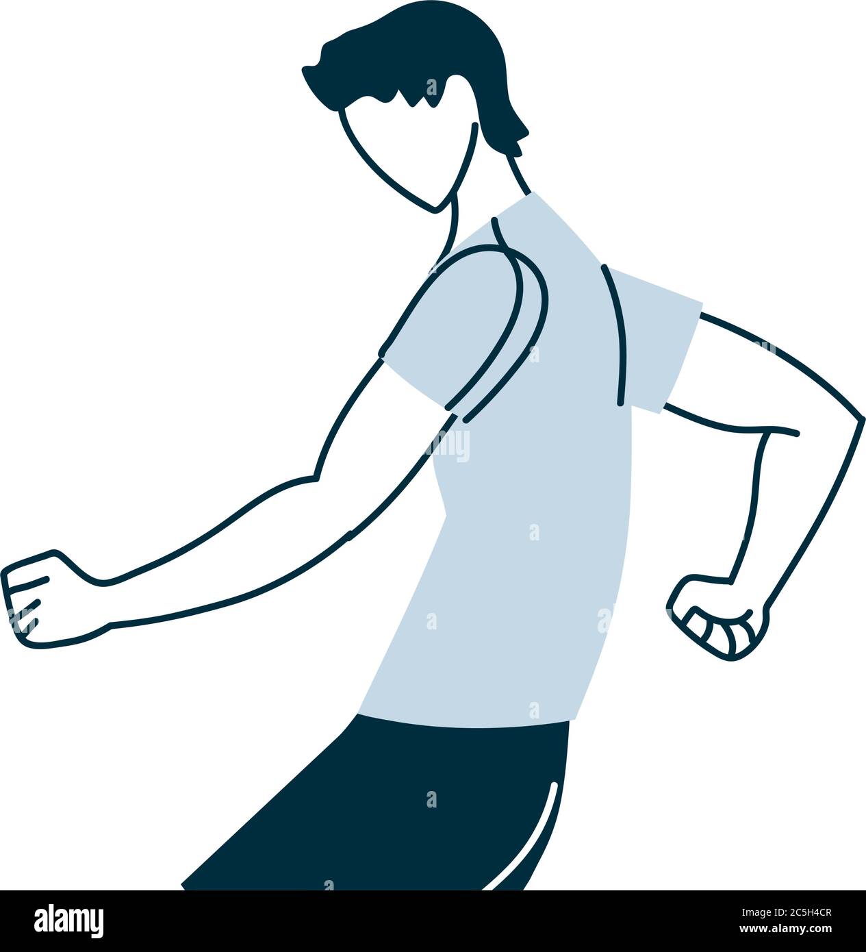 Player man with uniform in aerodynamic position design, Soccer football ...