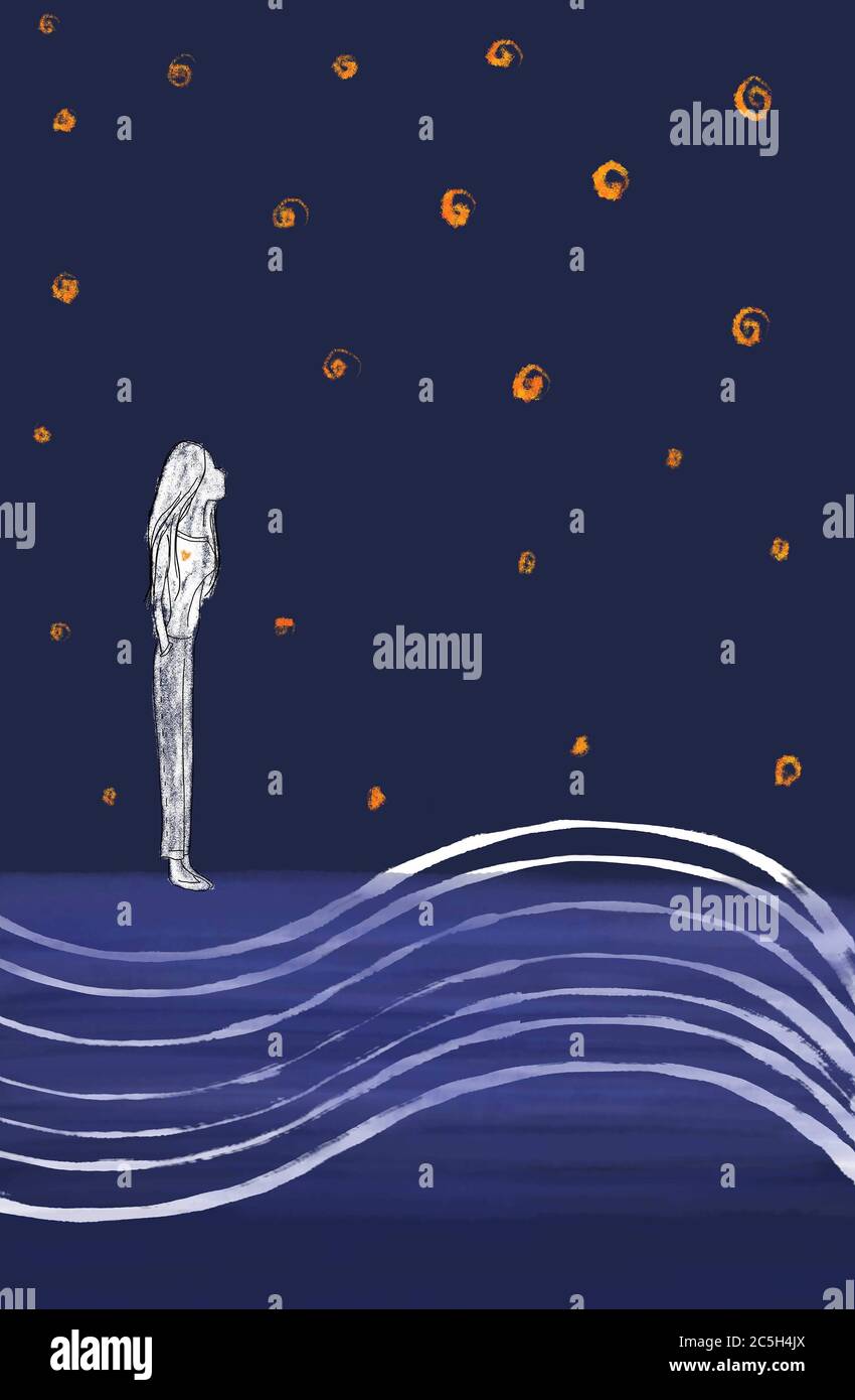 Abstract women standing Stock Photo - Alamy