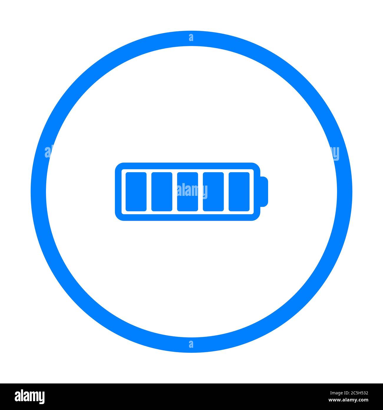 Battery and circle Stock Photo - Alamy