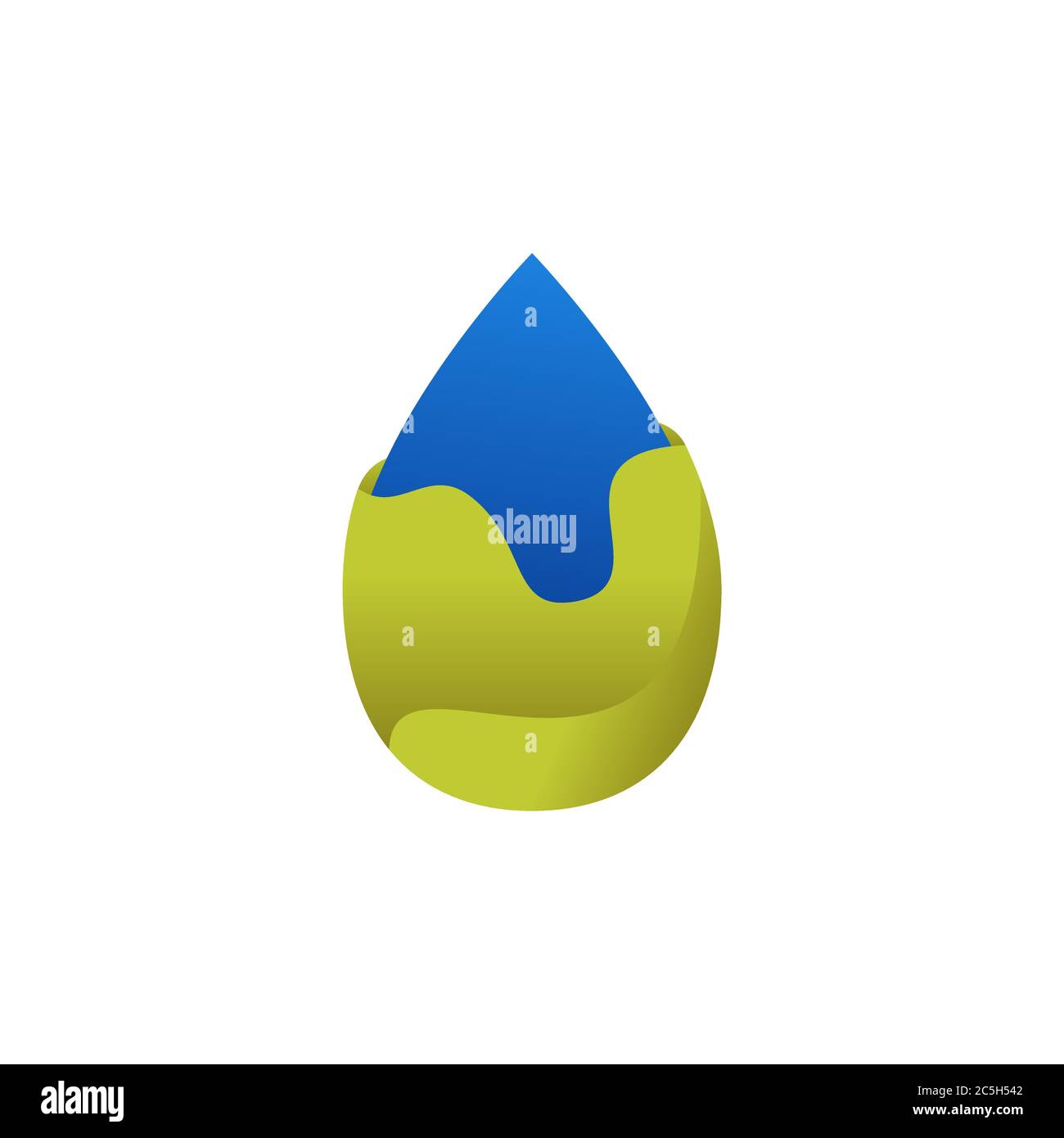 water drop eco colorful vector design template illustration Stock ...