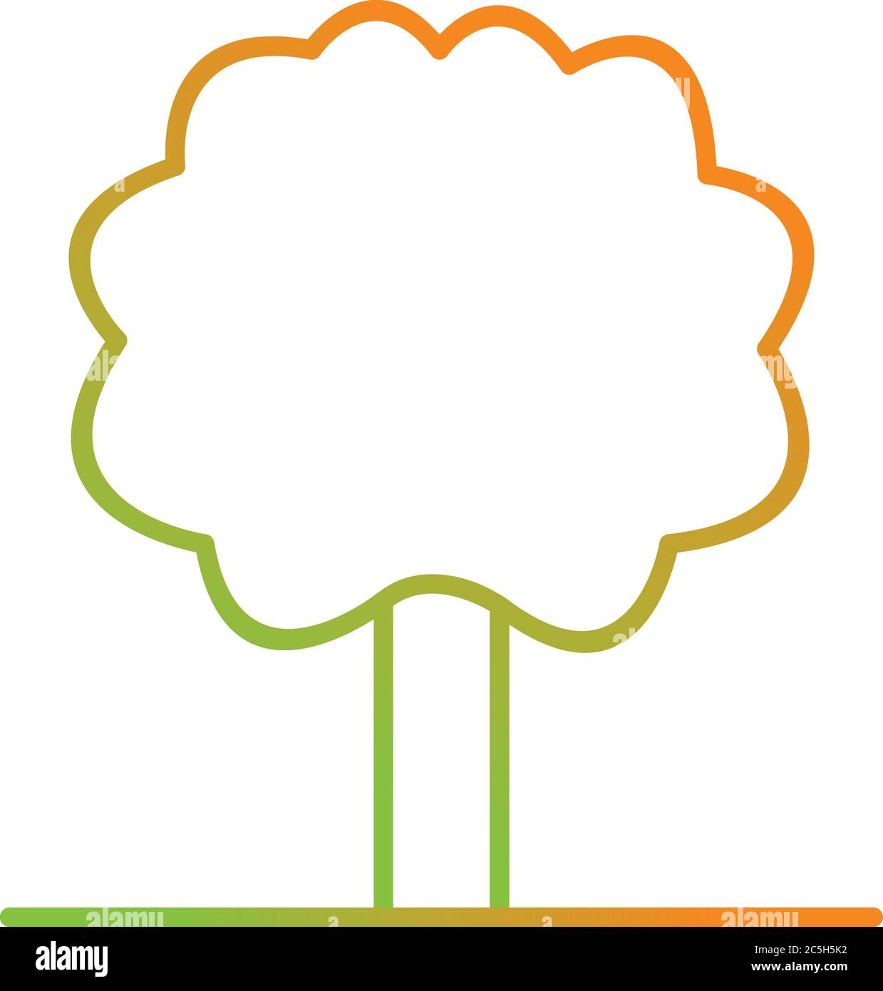 Unique Tree I Vector Line Icon Stock Vector Image & Art - Alamy