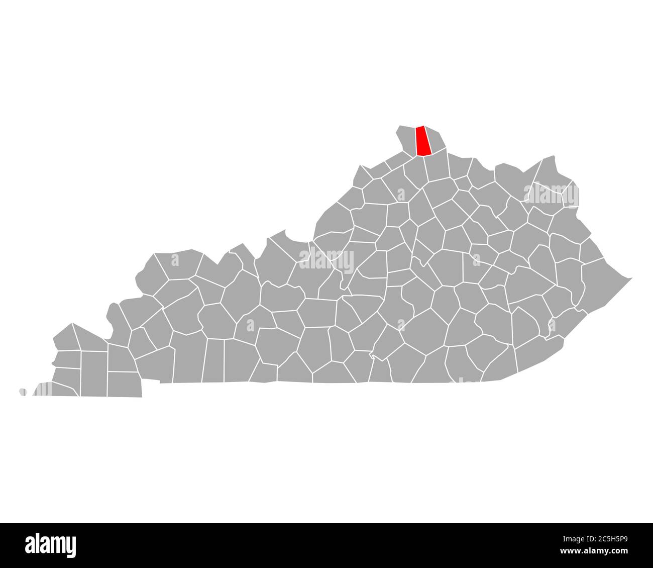 Map of Kenton in Kentucky Stock Photo - Alamy