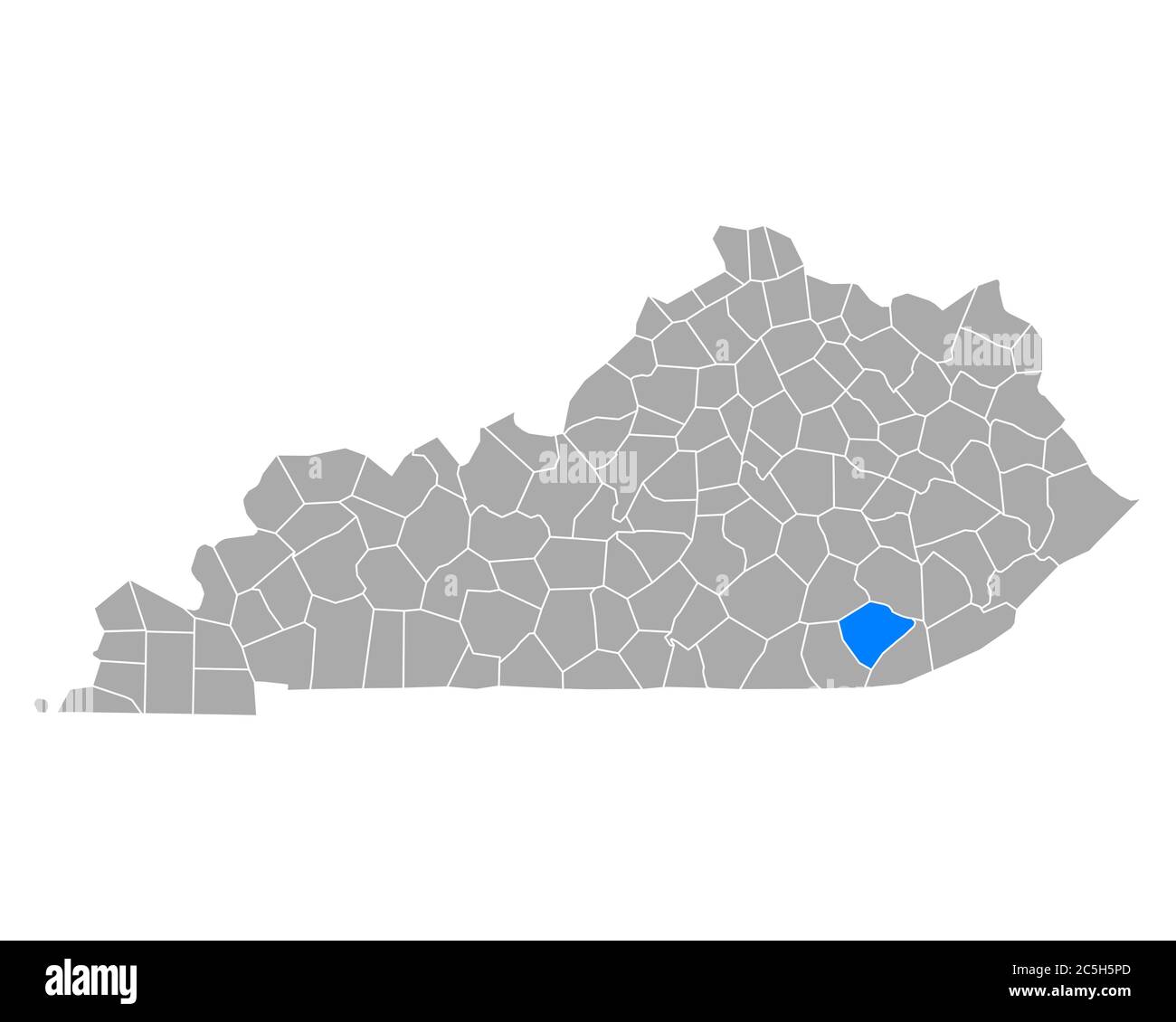 Map of Knox in Kentucky Stock Photo - Alamy