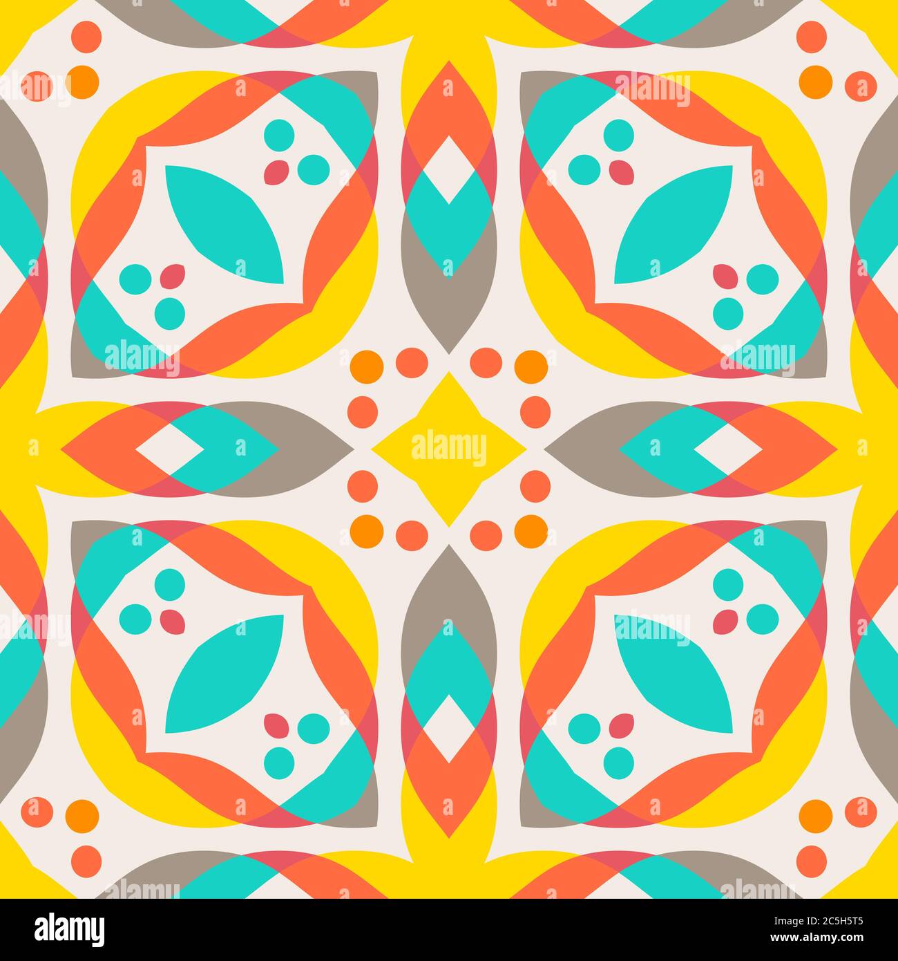 Abstract geometric pattern in bright colors. Seamless background ...