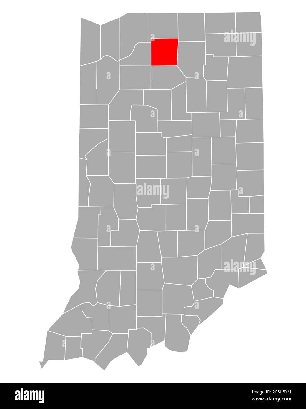 Map of Marshall in Indiana Stock Photo - Alamy