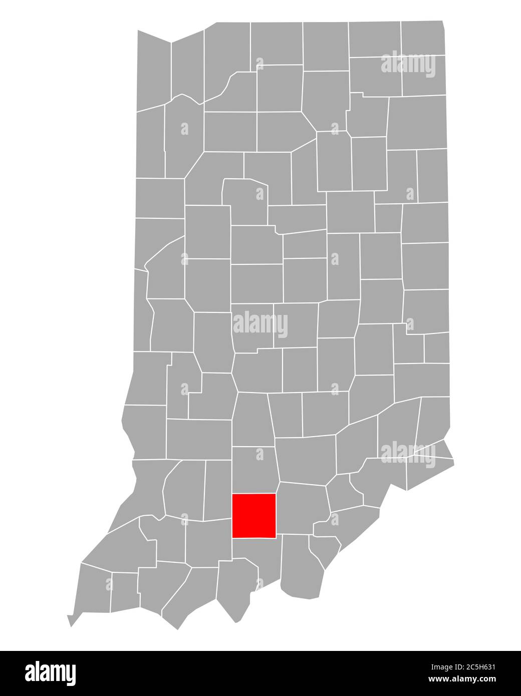 Map of Orange in Indiana Stock Photo - Alamy