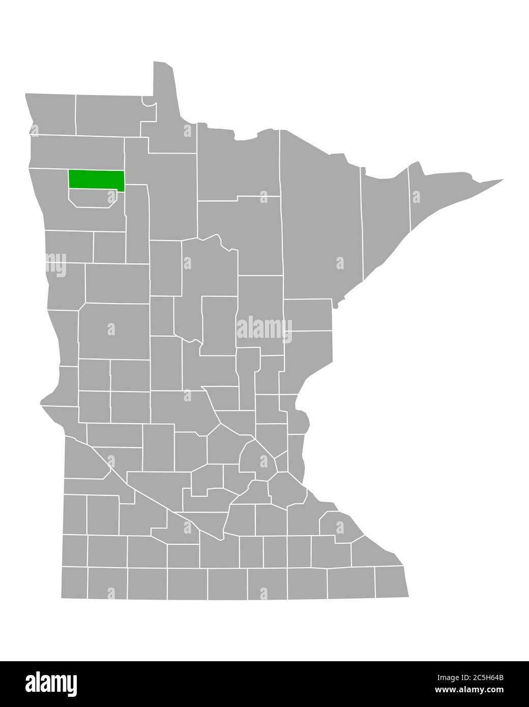 Map of Pennington in Minnesota Stock Photo - Alamy