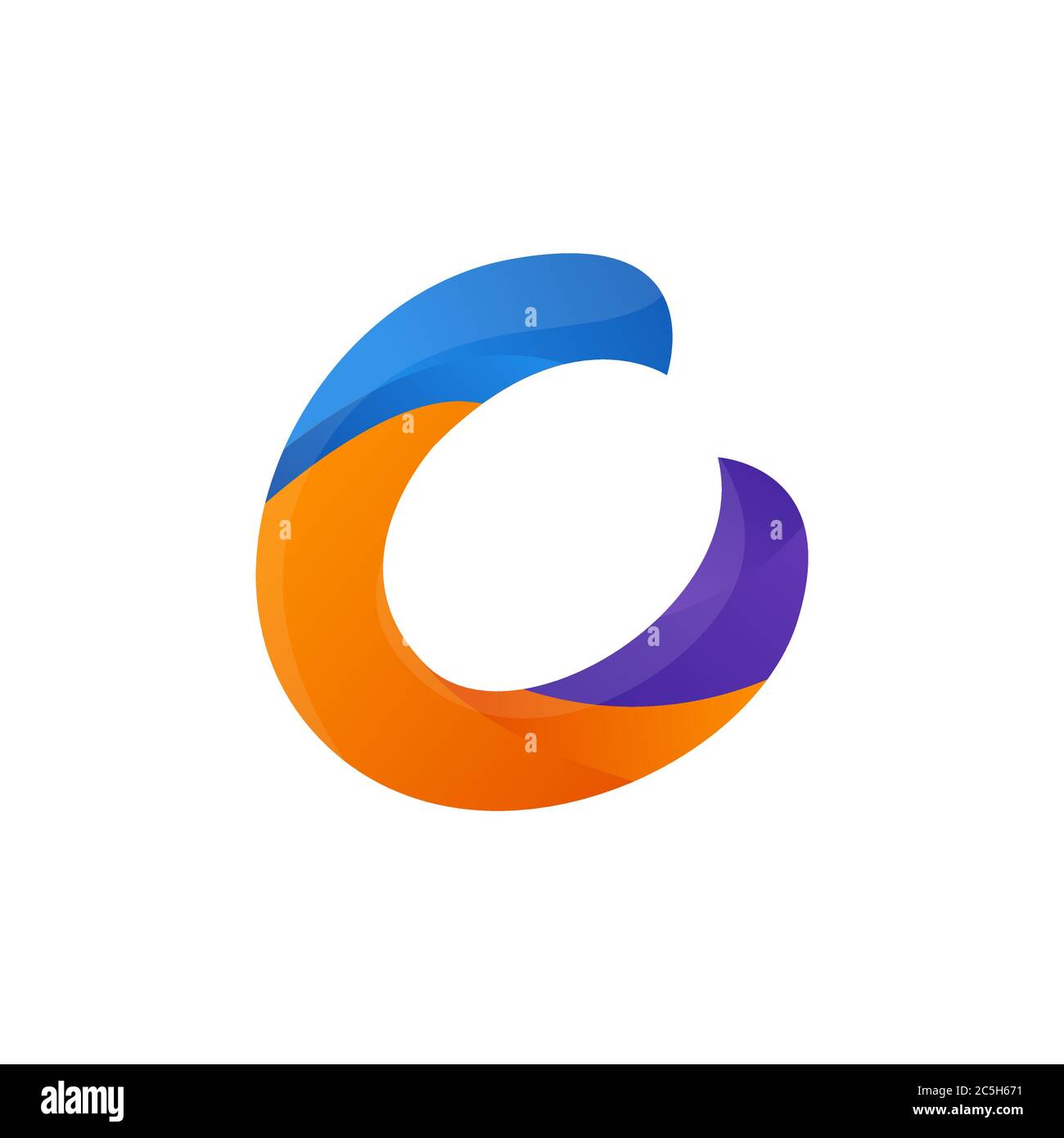 letter c colorful vector design template illustration Stock Vector ...