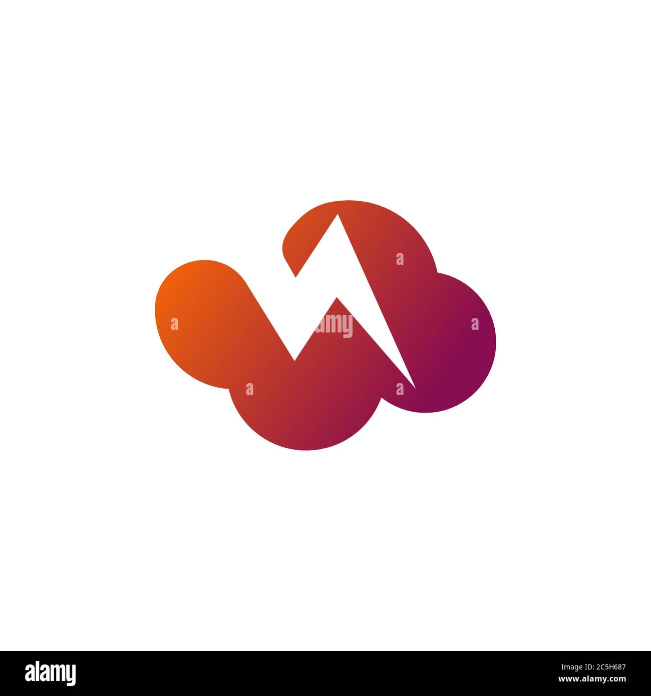 lightning colorful vector design template illustration Stock Vector ...