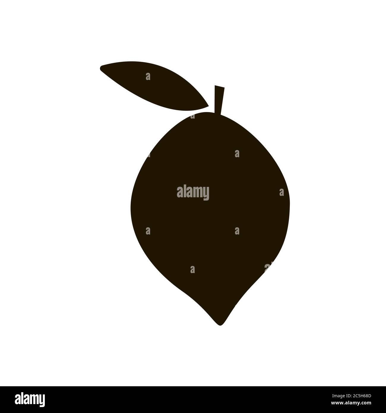 Lemon icon flat style Stock Vector Images - Alamy