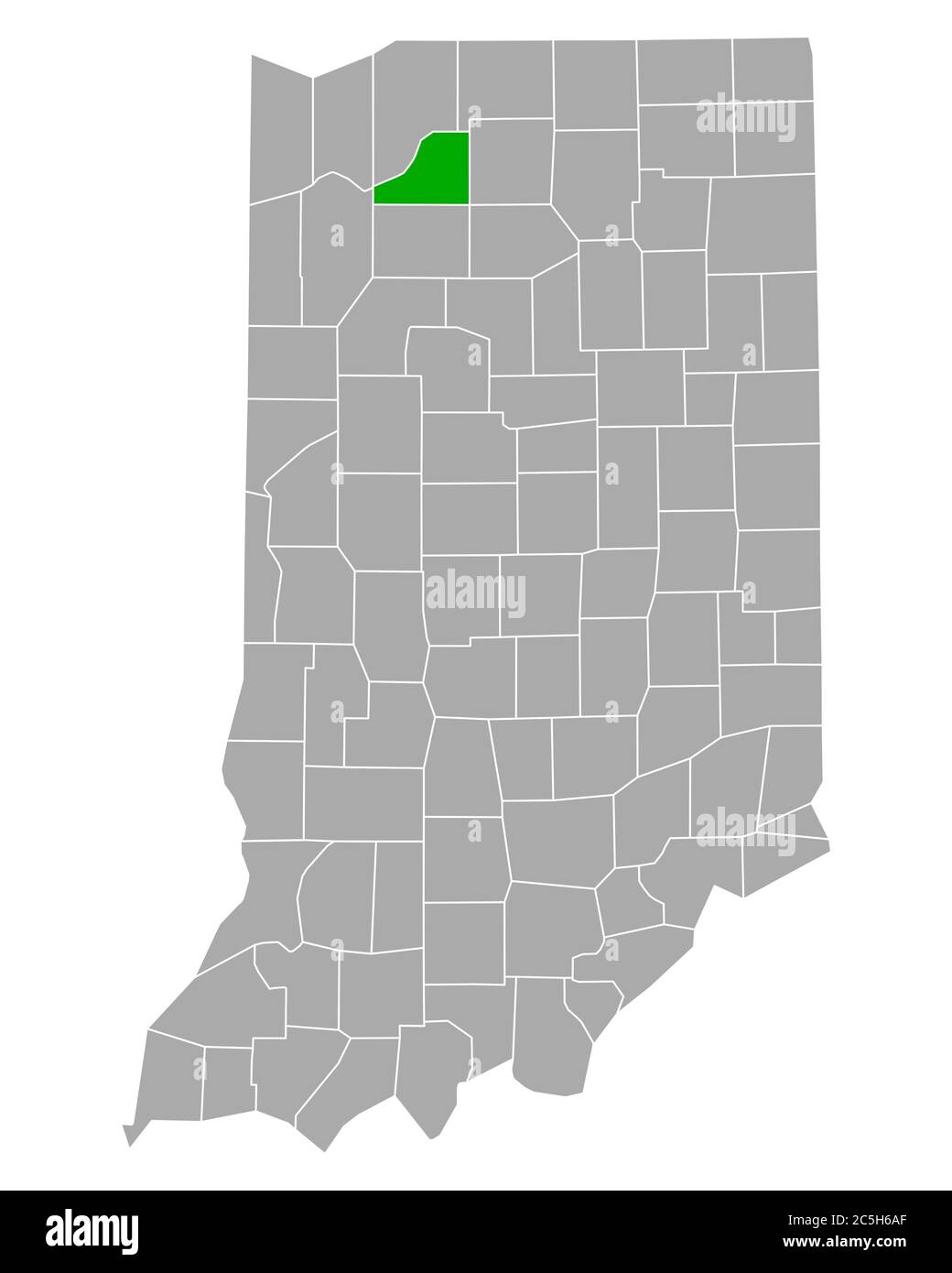 Starke county map hi-res stock photography and images - Alamy