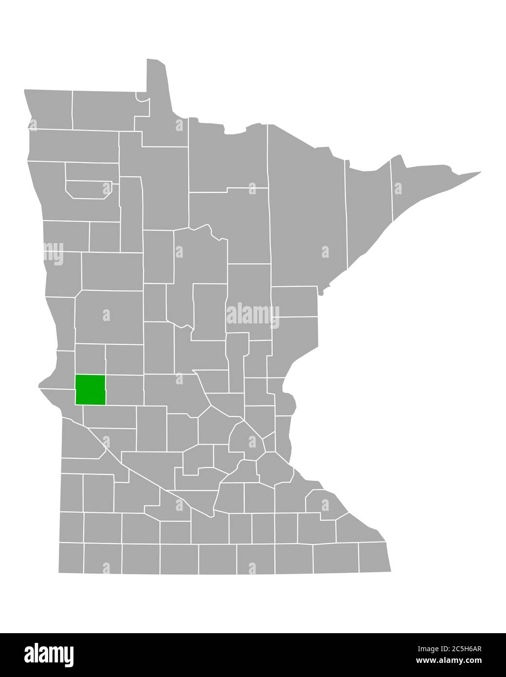 Map of Stevens in Minnesota Stock Photo - Alamy