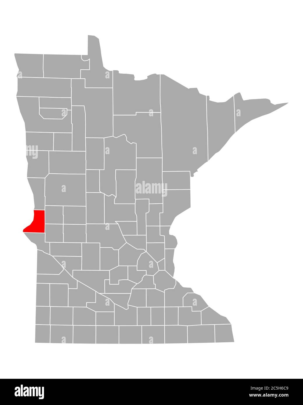 Map of Traverse in Minnesota Stock Photo - Alamy
