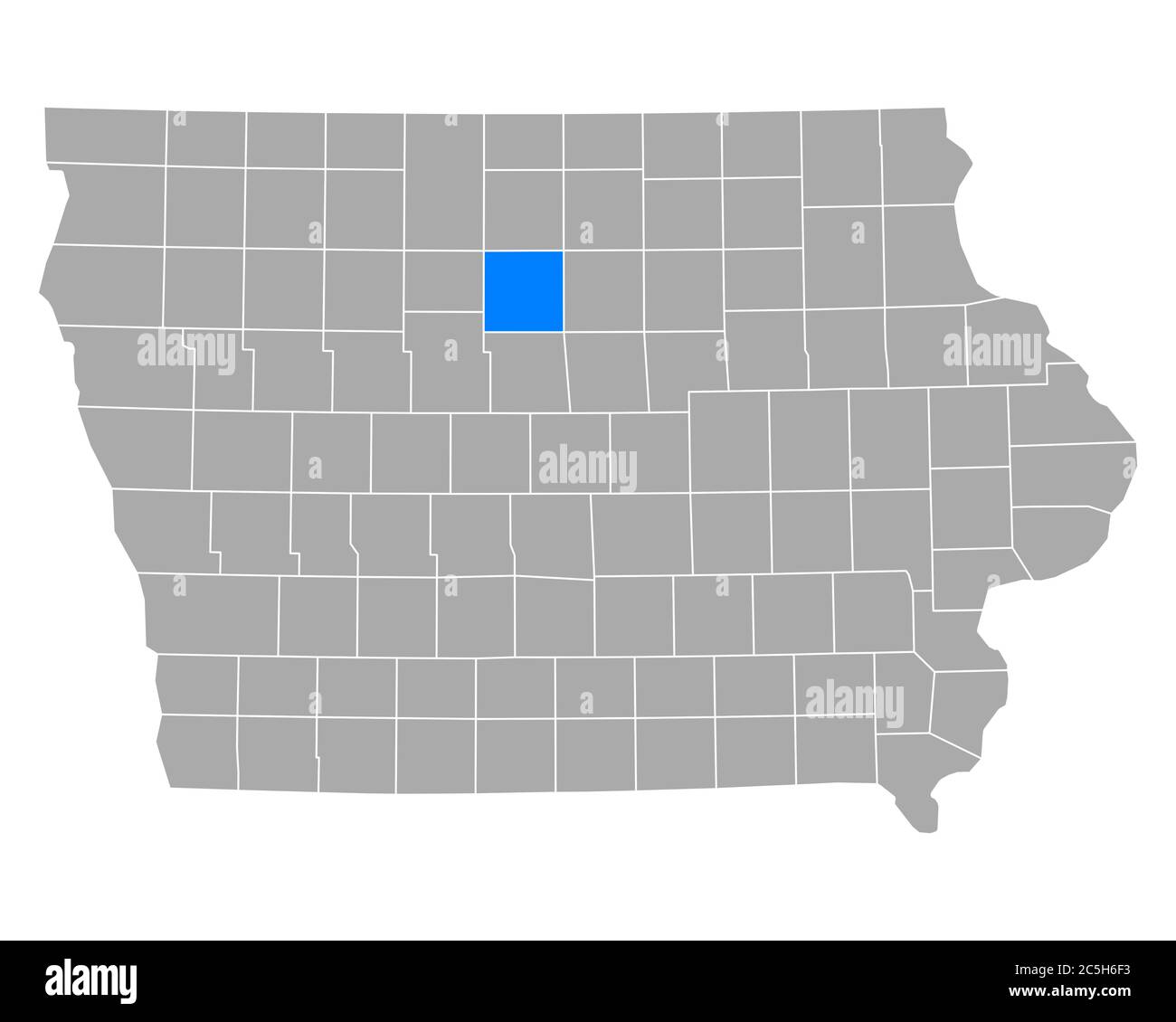 Map of Wright in Iowa Stock Photo - Alamy