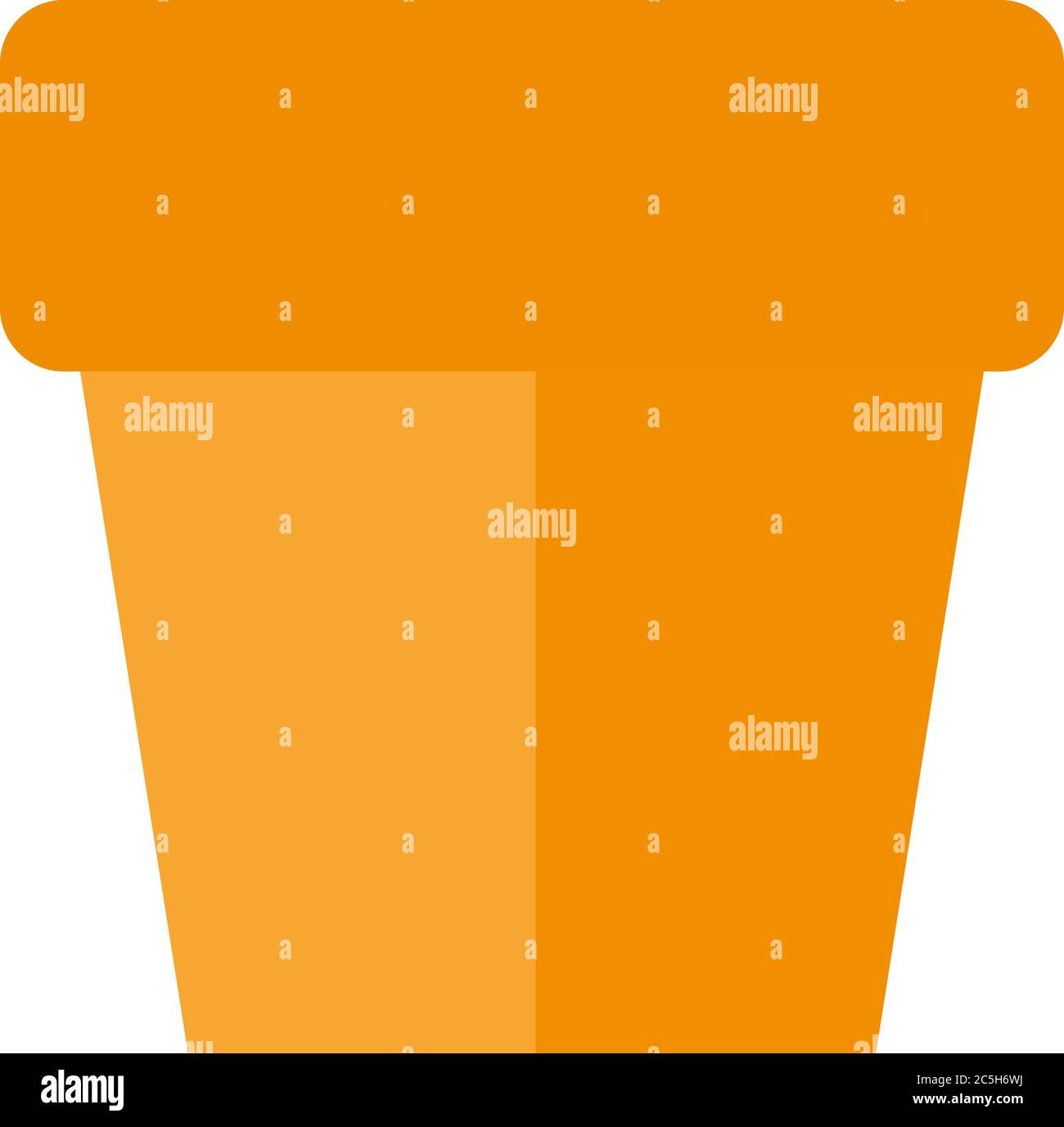 Red clay flower pot Stock Vector Images - Alamy