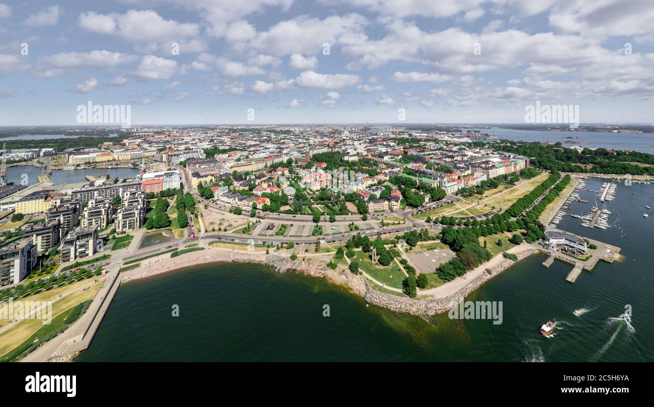 Panoramic aerial view of Helsinki, Finland Stock Photo - Alamy