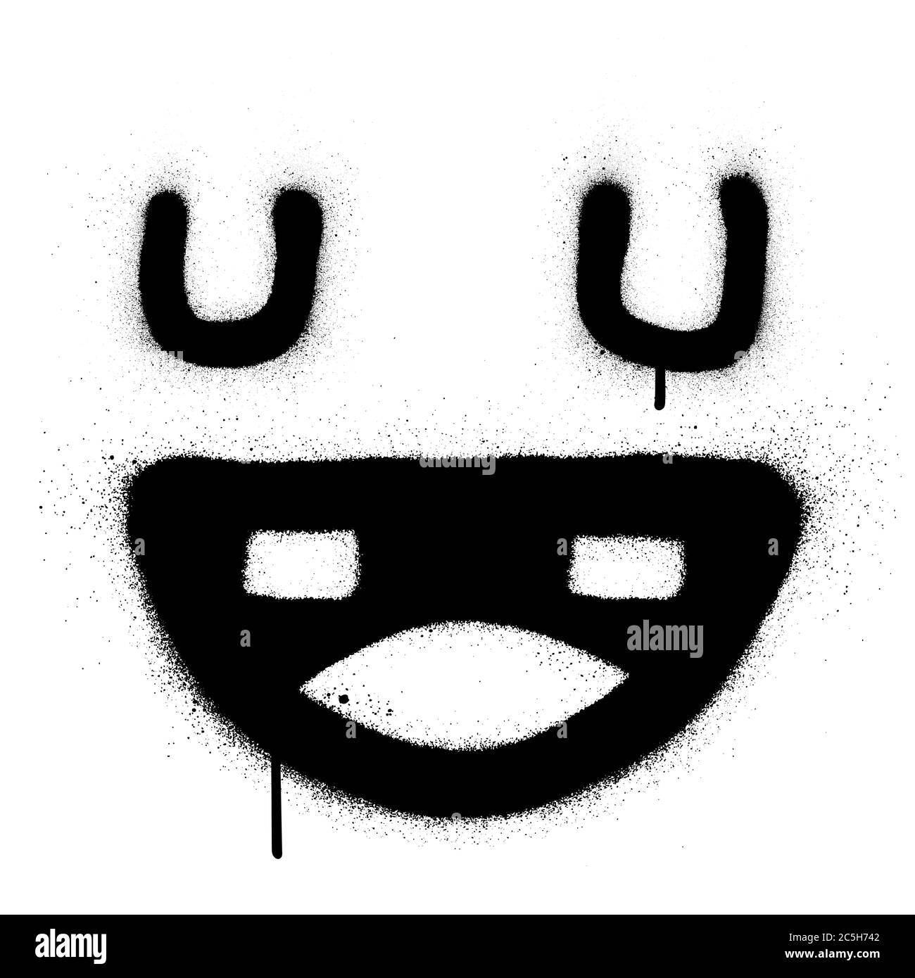 Laughing emoticon icon Black and White Stock Photos & Images - Alamy