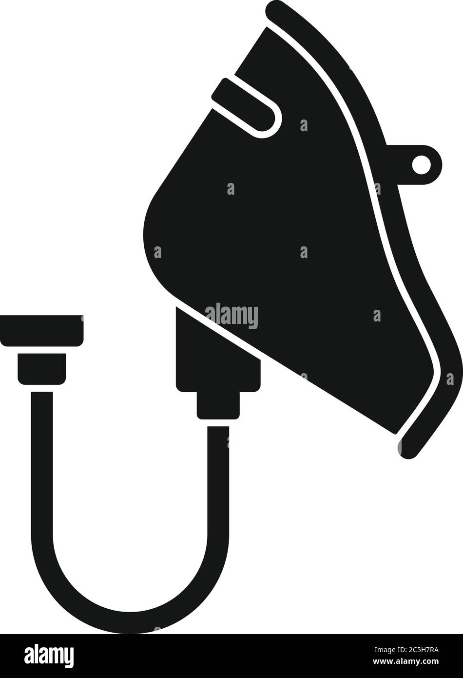Anesthesia mask icon. Simple illustration of anesthesia mask vector ...