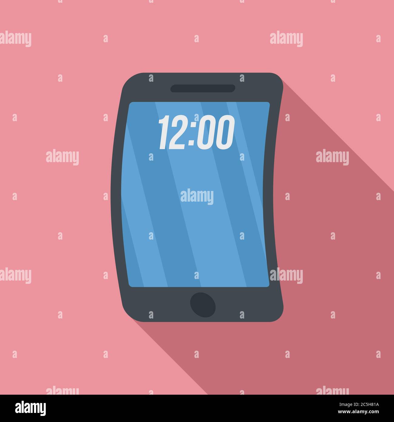 Foldable phone icon. Flat illustration of foldable phone vector icon ...