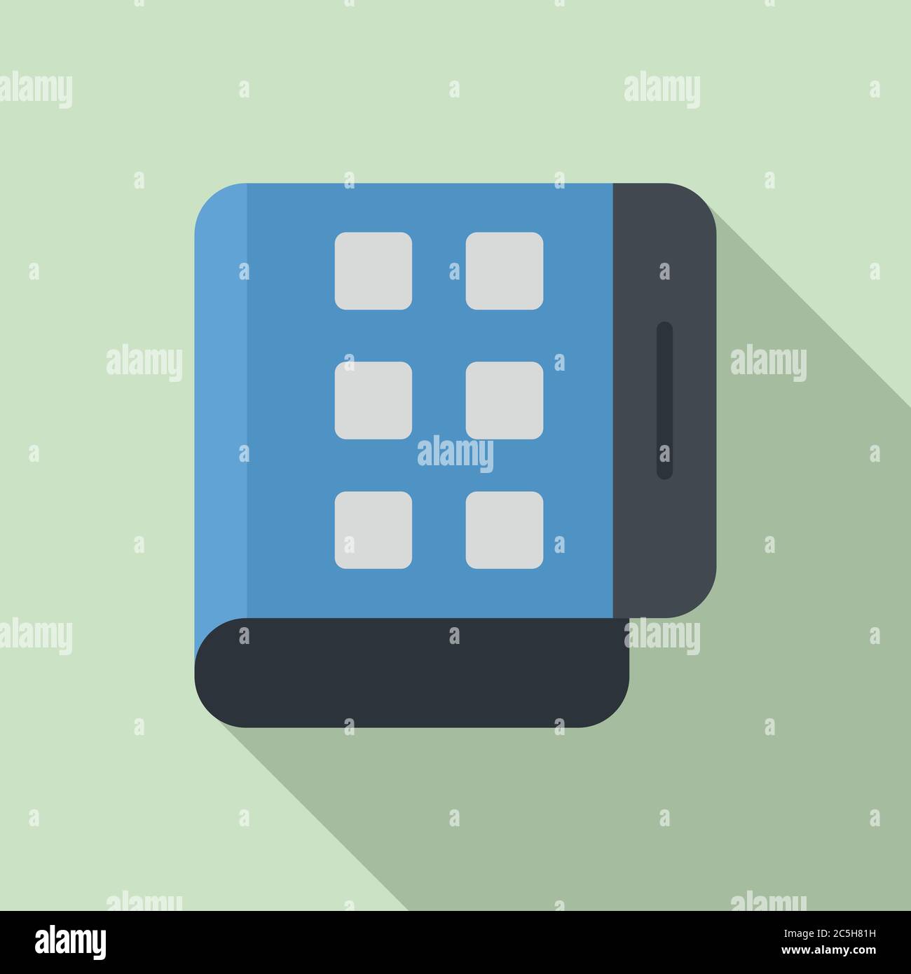 Flex screen fold icon. Flat illustration of flex screen fold vector ...