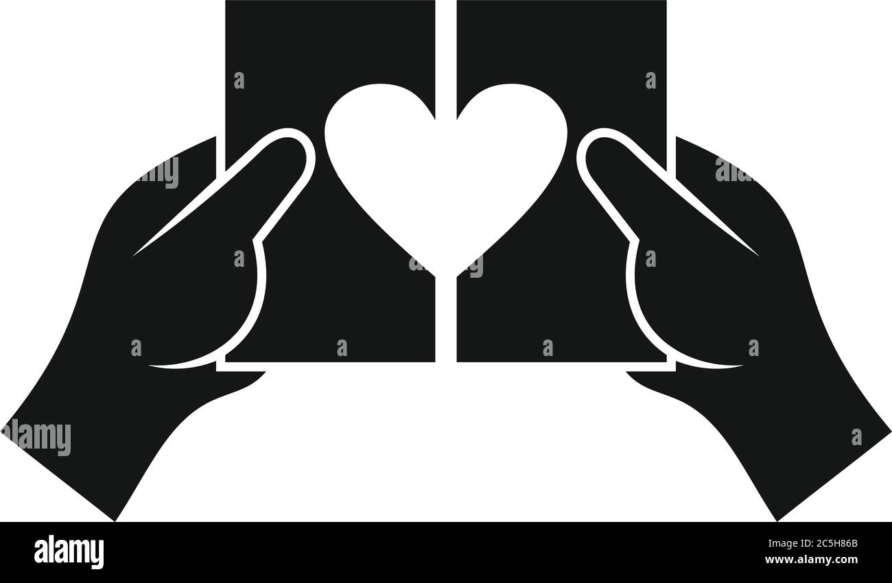 Relationship divorce icon. Simple illustration of relationship divorce ...