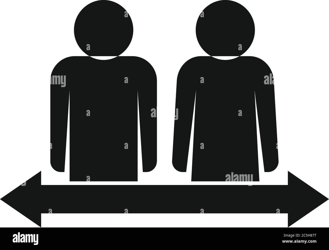 Divorce separation icon. Simple illustration of divorce separation ...