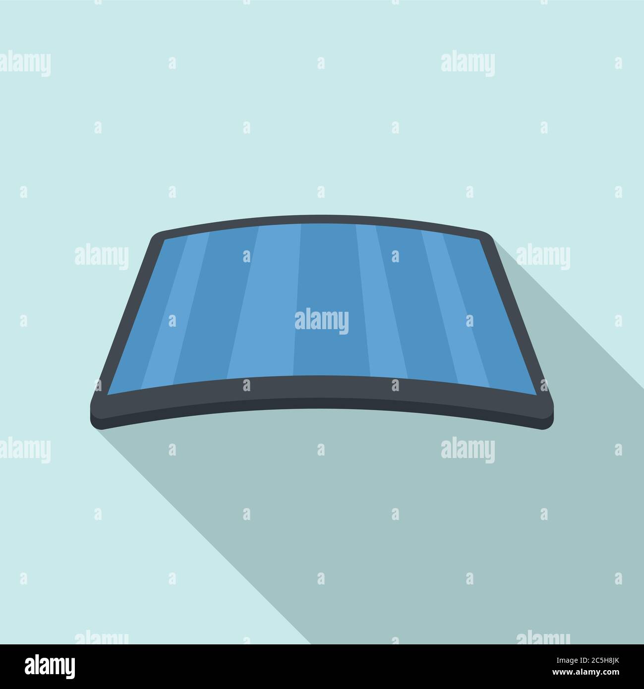 Computer flexible screen icon. Flat illustration of computer flexible ...