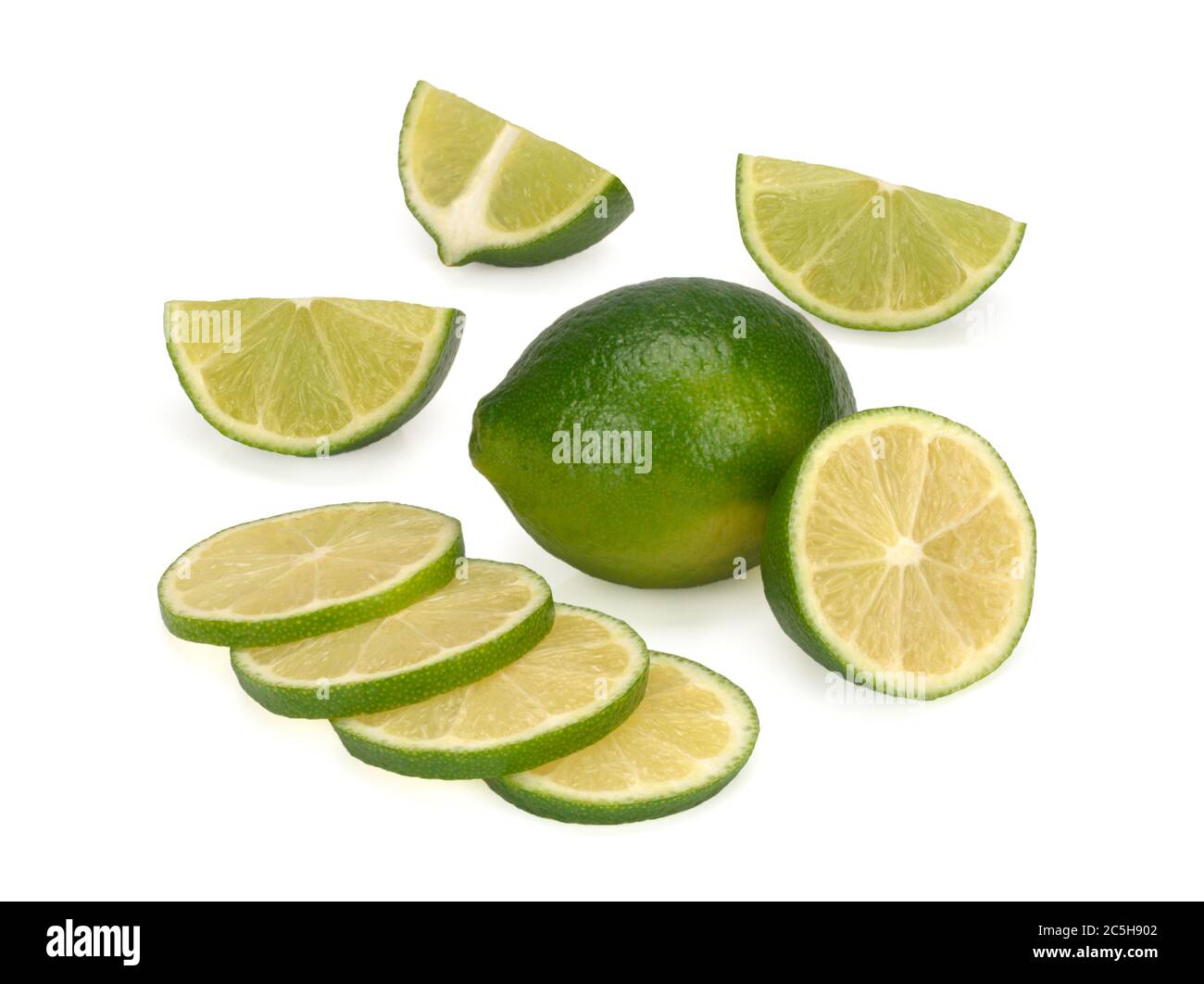 Lime. Fresh fruit isolated on white background Stock Photo - Alamy