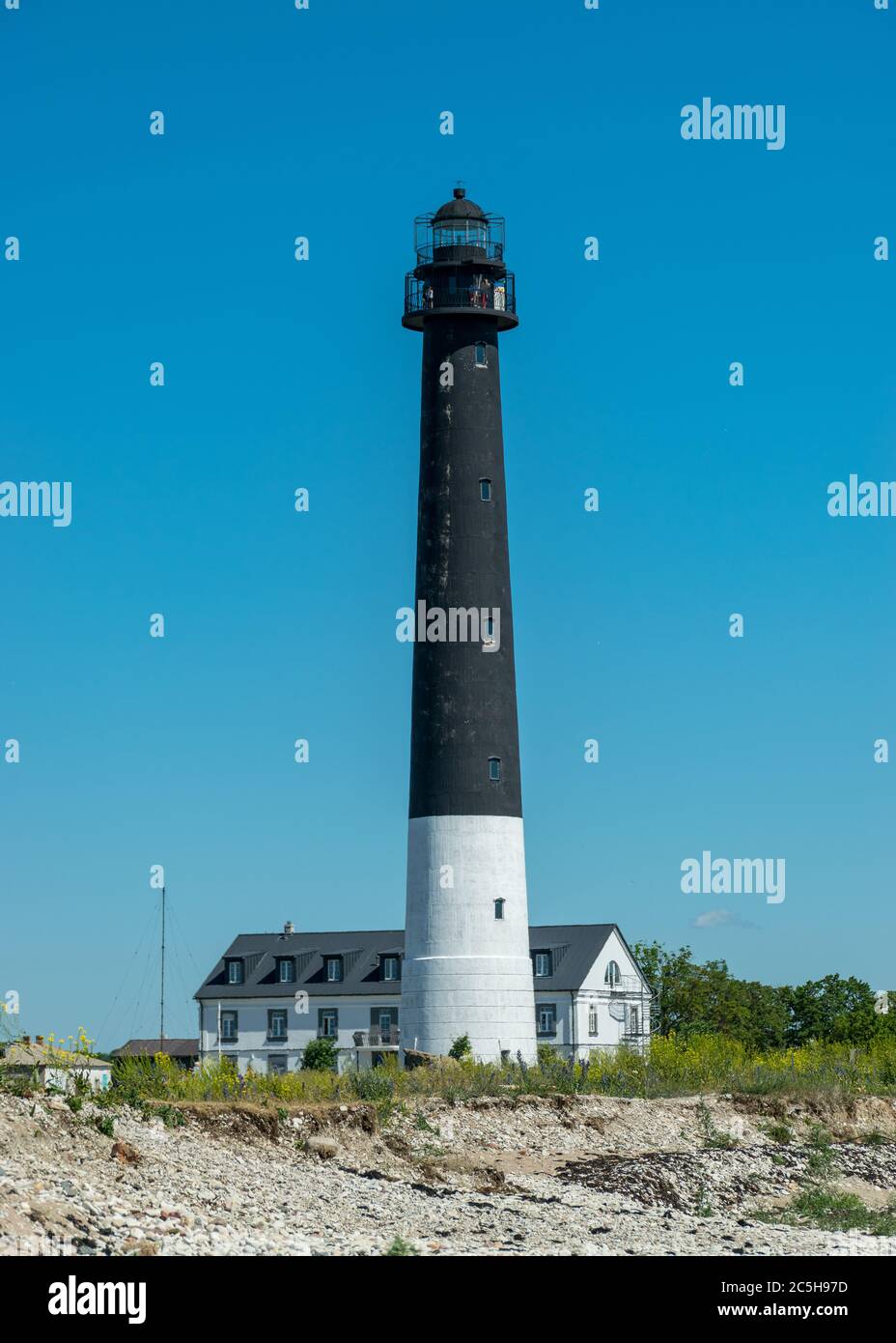 beautiful sightseeing of Saaremaa island in sunny clear day . Sorve ...