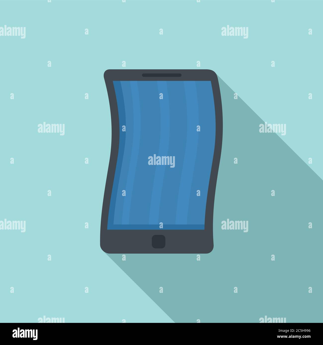 Foldable cellphone icon. Flat illustration of foldable cellphone vector ...