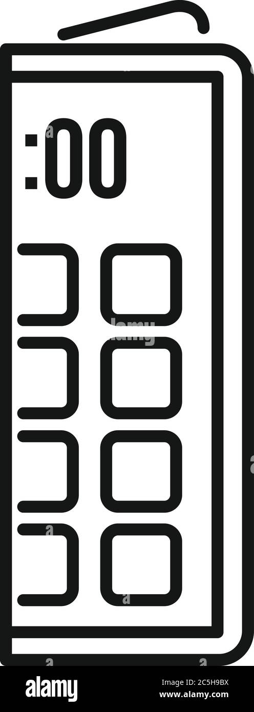 Foldable smartphone icon. Outline foldable smartphone vector icon for ...