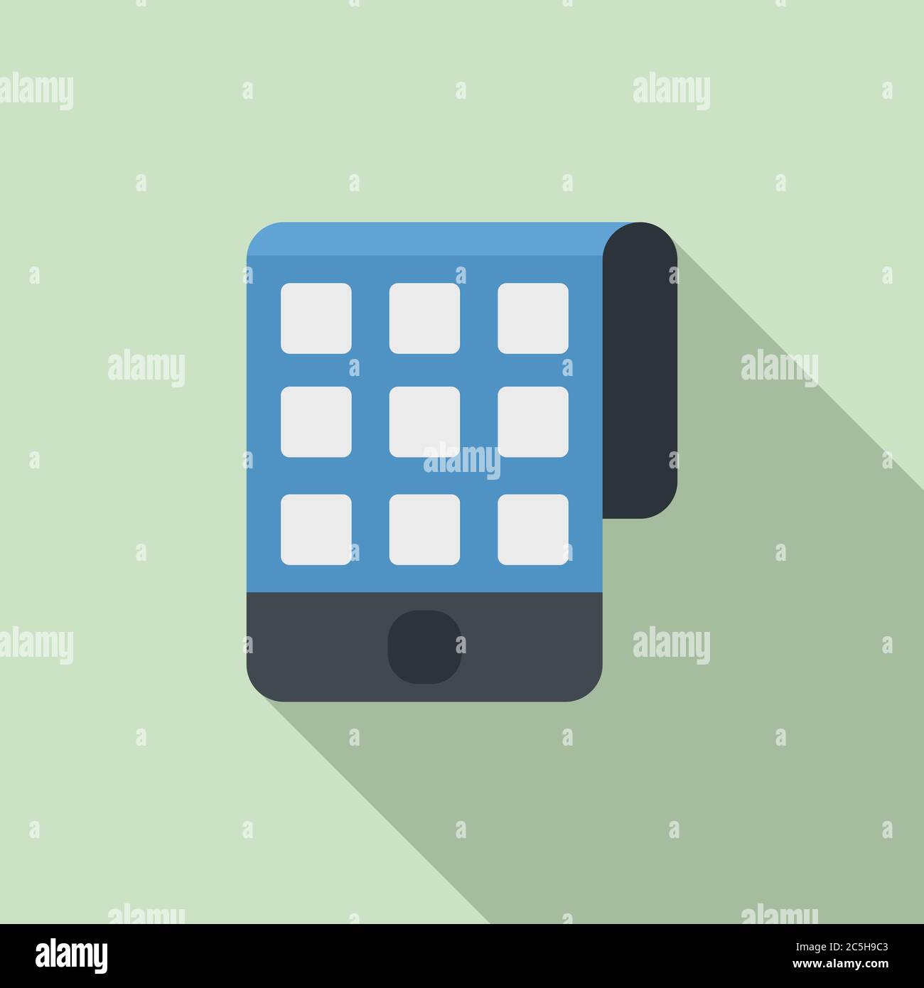Smart flexible screen icon. Flat illustration of smart flexible screen ...