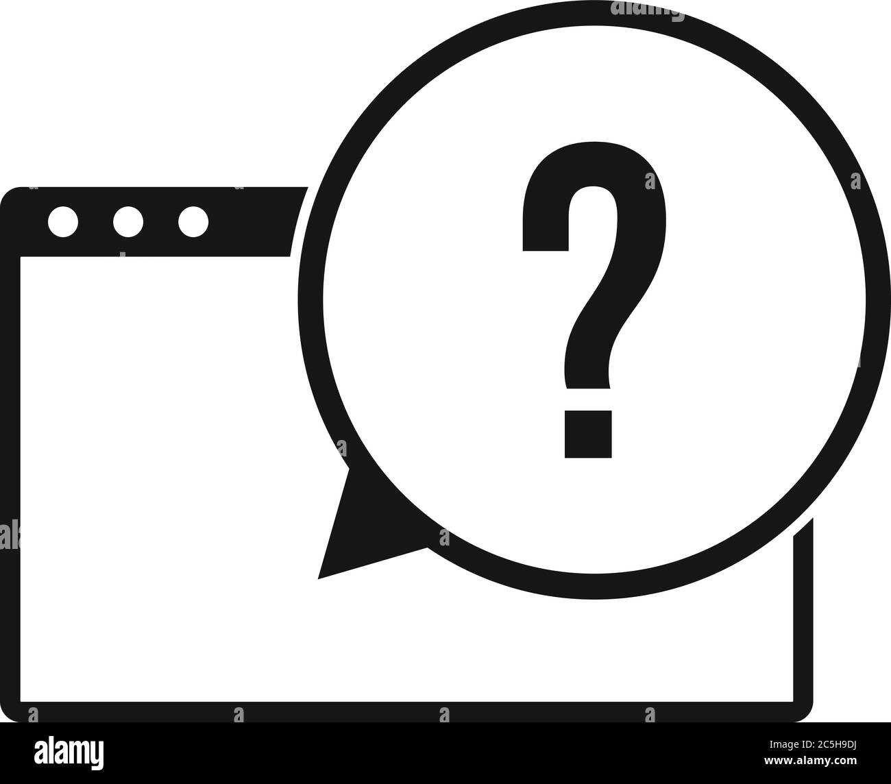 Web page service center icon. Simple illustration of web page service ...