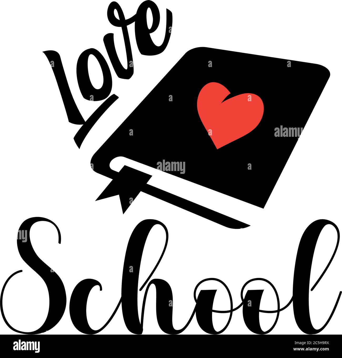 School quote lettering typography Stock Vector Image & Art - Alamy